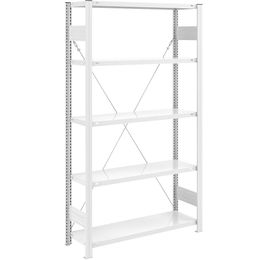 eurokraft pro AntiBak®-Steckregal, antibakteriell, Regalhöhe 2000 mm, Grundregal, Fachbodenbreite 1000 mm, Fachbodentiefe 400 mm