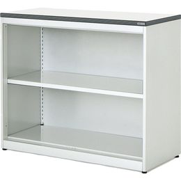 Mauser Kombi-Regal, HxBxT 830 x 1000 x 432 mm, Kunststoffplatte, 1 Fachboden, reinweiß / weiß