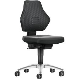 bimos Arbeitsdrehstuhl AIR FLOW, mit Rollen, Supertec-Bezug schwarz