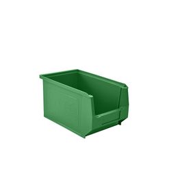 Mauser Sichtlagerkasten aus Polyethylen, LxBxH 240 x 150 x 130 mm, grün, VE 25 Stk