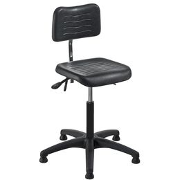 meychair Arbeitsdrehstuhl PU-Schaum, mit Gleitern, Höhenverstellbereich 490 - 630 mm