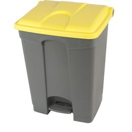 Probbax Treteimer, Volumen 70 l, BxHxT 505 x 675 x 415 mm, grau, Deckel gelb