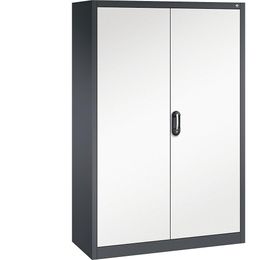 C+P ACURADO Universalschrank, BxT 1200 x 500 mm, schwarzgrau / reinweiß