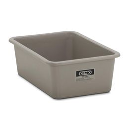 CEMO Großbehälter aus GfK, Inhalt 100 l, LxBxH 872 x 571 x 284 mm, grau