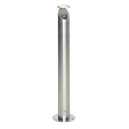 Var Edelstahl-Standascher, abschließbar, Volumen 4,2 l, Ø 120 mm, gebürstet