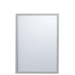eurokraft basic Magnetische Infotasche, DIN A4, BxH 225 x 312 mm, Rahmen silber, VE 10 Stk