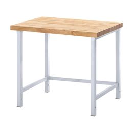 eurokraft pro Höhenverstellbare Werkbank, Gestellbauweise, ohne Unterbau, Breite 1250 mm, Gestell lichtgrau