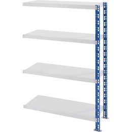 eurokraft basic Universal-Steckregal, stabil, Stahlblechböden, HxBxT 1508 x 1025 x 400 mm, Anbauregal