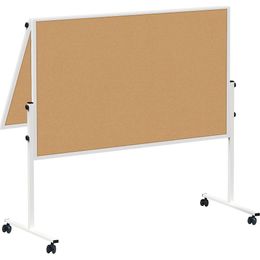 Maul Moderationstafel Maulsolid, fahrbar, klappbar, Kork