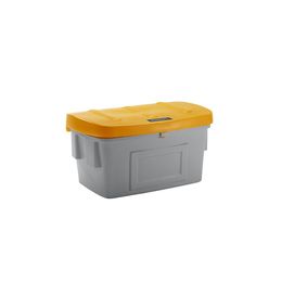 eurokraft pro Universal- und Streugutbehälter, ohne Entnahmeöffnung, 400 l, Deckel orange