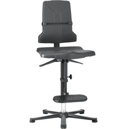 bimos ESD SINTEC Arbeitsdrehstuhl, mit Sitzneigungsverstellung, mit Gleitern und Aufstiegshilfe