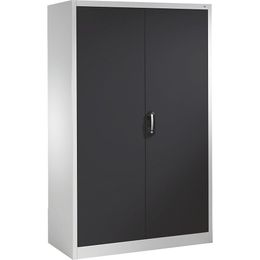 C+P ACURADO Universalschrank, BxT 1200 x 600 mm, lichtgrau / schwarzgrau