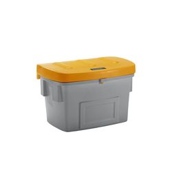 eurokraft pro Universal- und Streugutbehälter, ohne Entnahmeöffnung, 200 l, Deckel orange