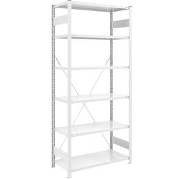 eurokraft pro AntiBak®-Steckregal, antibakteriell, Regalhöhe 2500 mm, Grundregal, Fachbodenbreite 1000 mm, Fachbodentiefe 600 mm