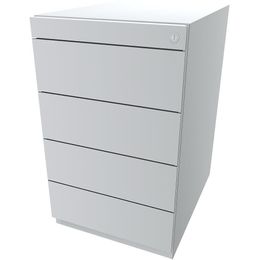 Bisley Standcontainer Note™, mit 4 Universalschubladen, Tiefe 565 mm, verkehrsweiß