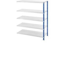 eurokraft basic Großfach-Steckregal, T 700 mm, mit Stahlblechböden, Anbauregal, HxB 1820 x 1525 mm
