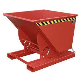 eurokraft pro Kompakt-Kippbehälter, Volumen 0,75 m³, feuerrot