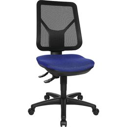 Topstar Bürostuhl, Netz-Rückenlehne, royalblau