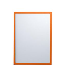 eurokraft basic Magnetische Infotasche, DIN A4, BxH 225 x 312 mm, Rahmen orange, VE 10 Stk