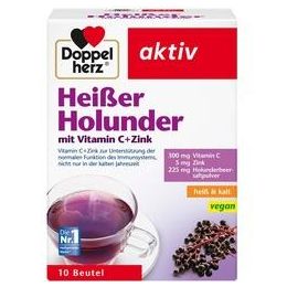 Queisser Doppelherz heißer Holunder m.Vit.C+Zink Granulat 10 St