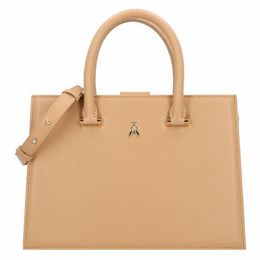 Patrizia Pepe Fly Bamby Handtasche Leder 30 cm pompei beige