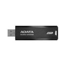 A-DATA SC610 2000 GB, Externe SSD schwarz, USB-A 3.2 Gen 2