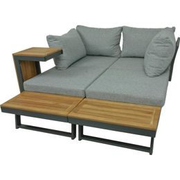 Garden Pleasure Sitzgarnitur Sitzgruppe Holz Garten Lounge Set Gartenmöbel Massiv Tisch Sofa