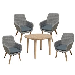 Garden Pleasure Lounge Set Garten Sitzgruppe Sessel Tisch Rattan Optik Armsessel