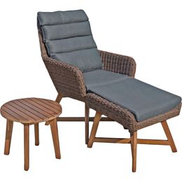 Garden Pleasure Sitzgarnitur Sitzgruppe Holz Garten Lounge Set Gartenmöbel Massiv Tisch Sofa