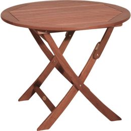 Garden Pleasure Garten Tisch Stockholm Ø 90cm Holz Eukalyptus Esstisch klappbar