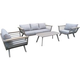 Garden Pleasure Sitzgarnitur Sitzgruppe Holz Garten Lounge Set Gartenmöbel Massiv Tisch Sofa