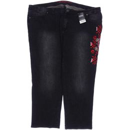 sheego Damen Jeans, schwarz