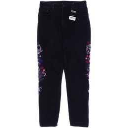 MONKI Damen Jeans, schwarz, Gr. 28