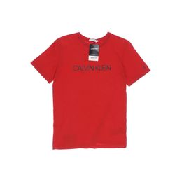 Calvin Klein Jeans Herren T-Shirt, rot, Gr. 164