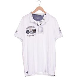 CAMP DAVID Herren Poloshirt, weiß, Gr. 56