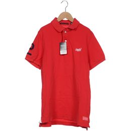 Superdry Herren Poloshirt, rot, Gr. 56