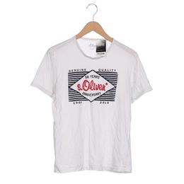 s.Oliver Selection Herren T-Shirt, weiß