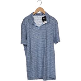 OLYMP Herren Poloshirt, blau, Gr. 52