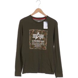 Alpha Industries Herren Langarmshirt, grün