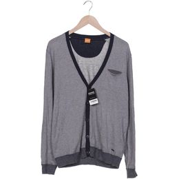 BOSS Orange Herren Strickjacke, grau, Gr. 54