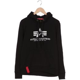 Alpha Industries Herren Kapuzenpullover, schwarz, Gr. 46