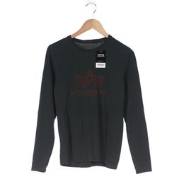 Alpha Industries Herren Langarmshirt, grün