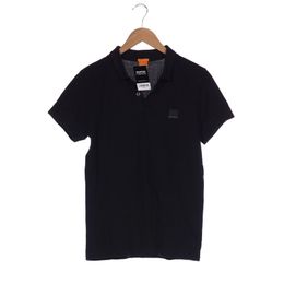 BOSS Orange Herren Poloshirt, schwarz, Gr. 48