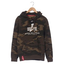 Alpha Industries Herren Kapuzenpullover, grün, Gr. 48