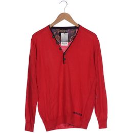 Carlo Colucci Herren Pullover, rot, Gr. 46