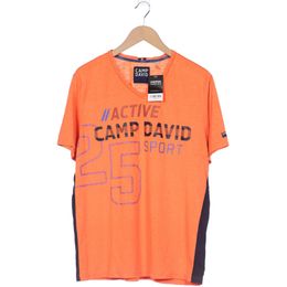 CAMP DAVID Herren T-Shirt, orange, Gr. 54