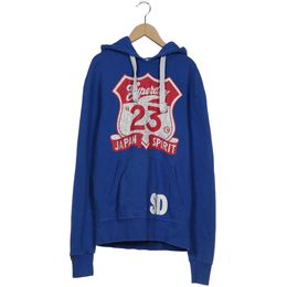 Superdry Herren Kapuzenpullover, blau