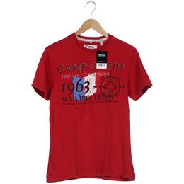 CAMP DAVID Herren T-Shirt, rot, Gr. 46