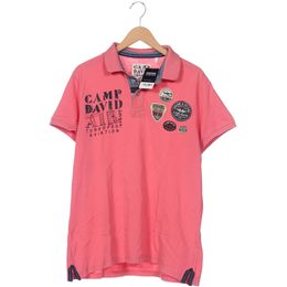 CAMP DAVID Herren Poloshirt, pink