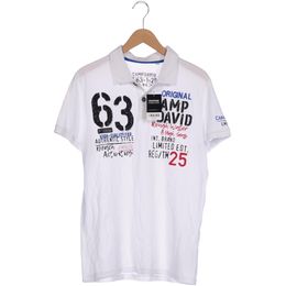 CAMP DAVID Herren Poloshirt, weiß